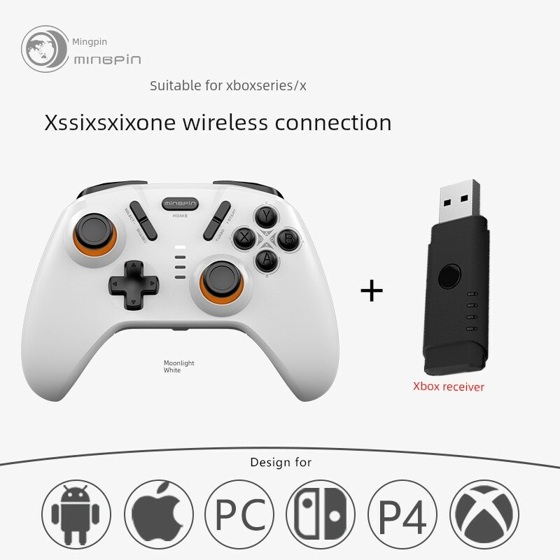 Беспроводной игровой контроллер с приемником Xbox для PS4, Xbox Series X/S, Xbox One, ПК, планшета и мобильных