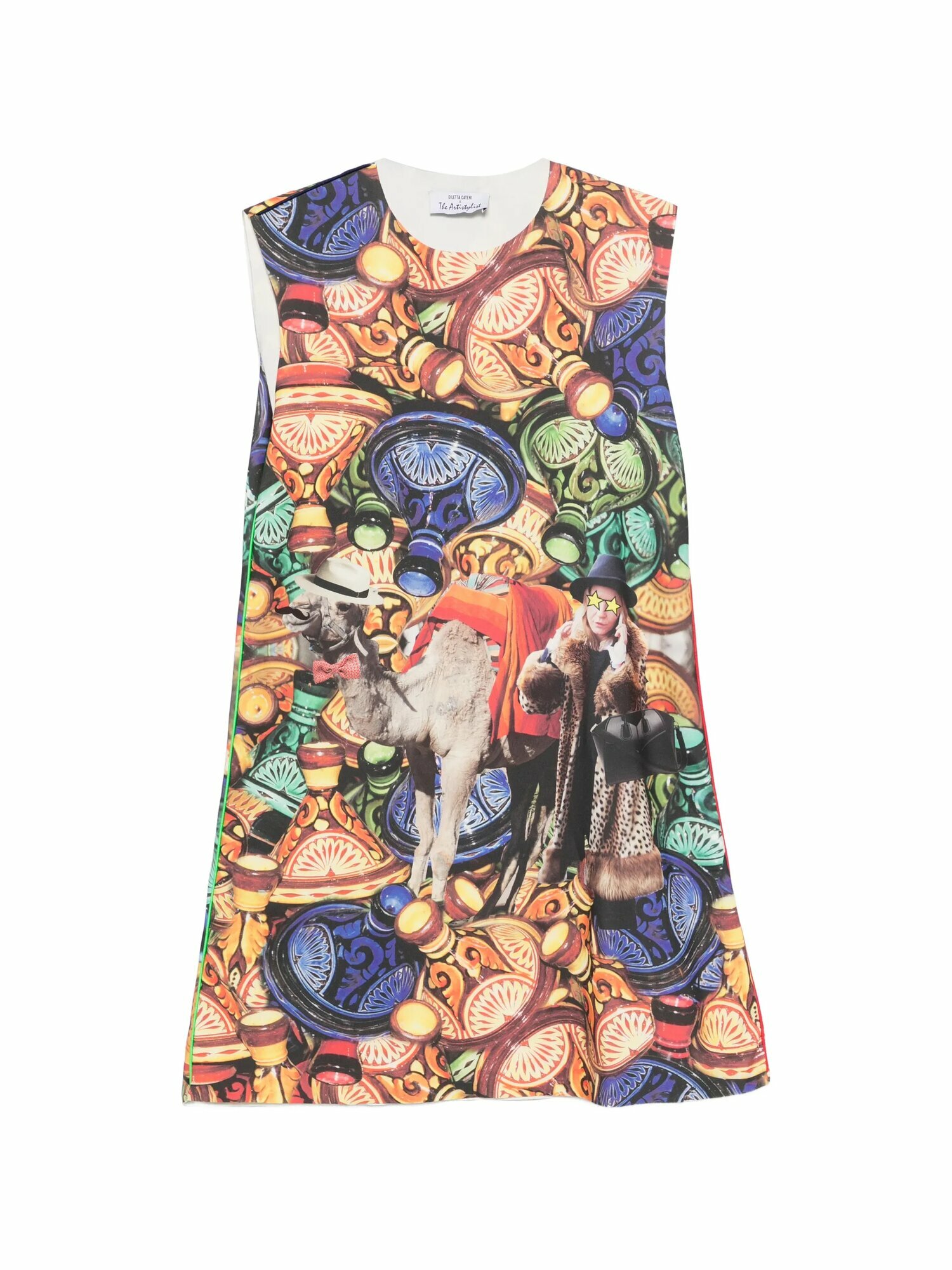 Платье Graphic-print A-line dress