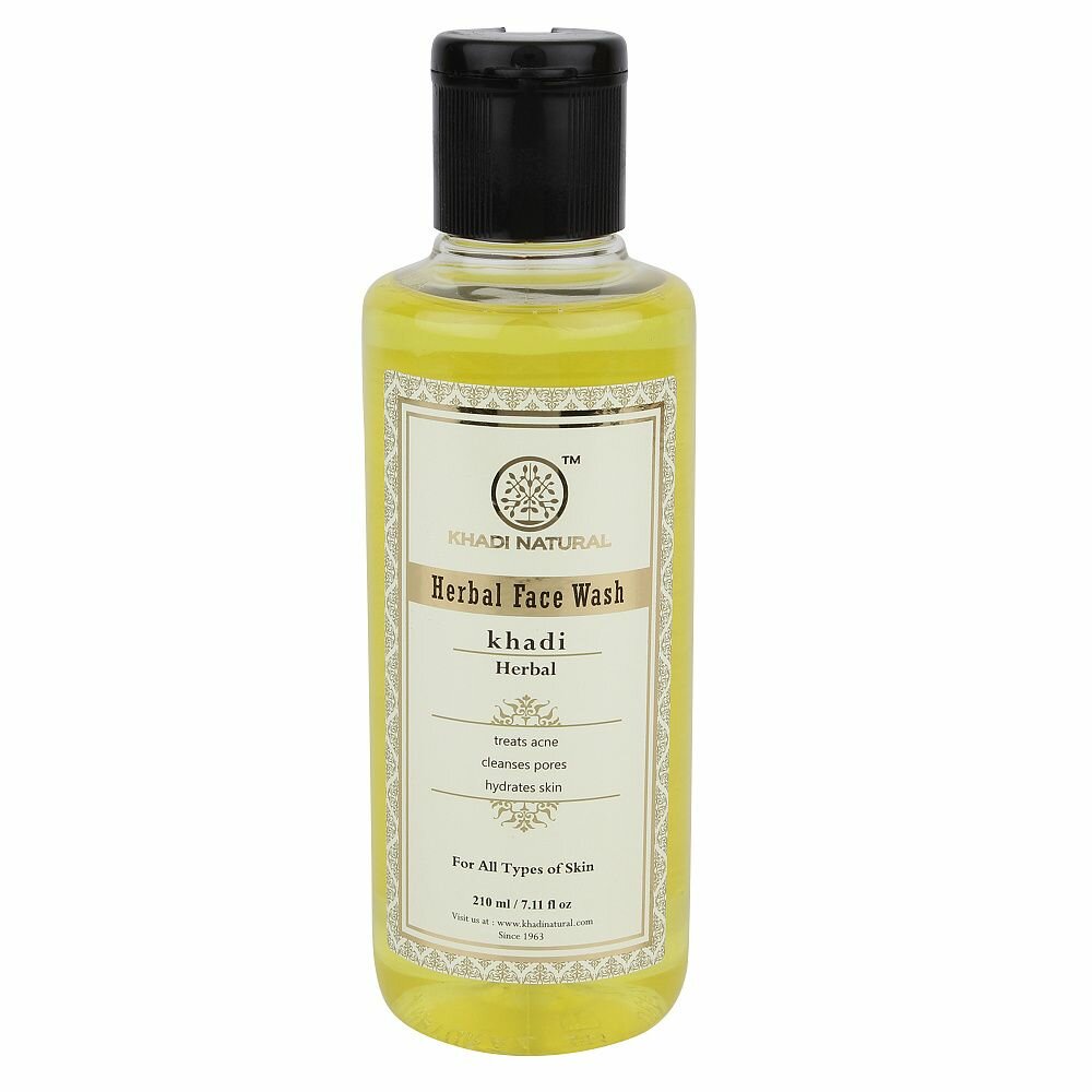 Гель для умывания Кхади травяной, Для всех типов кожи, 210 мл. / Herbal Face Wash Khadi HERBAL, Khadi Natural