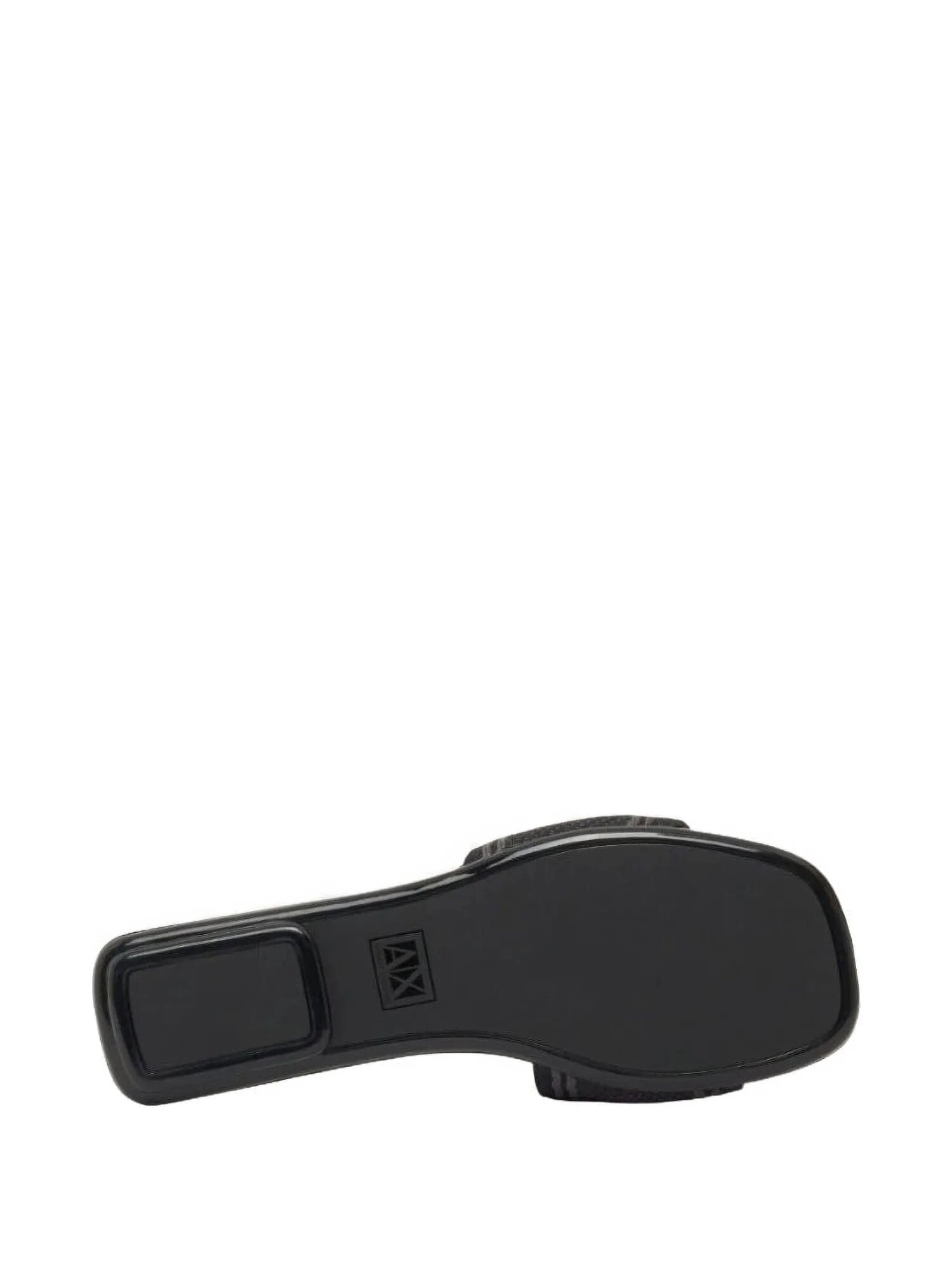 Босоножки Armani Exchange Logo-print sandals, размер 38, black/black — фото 1