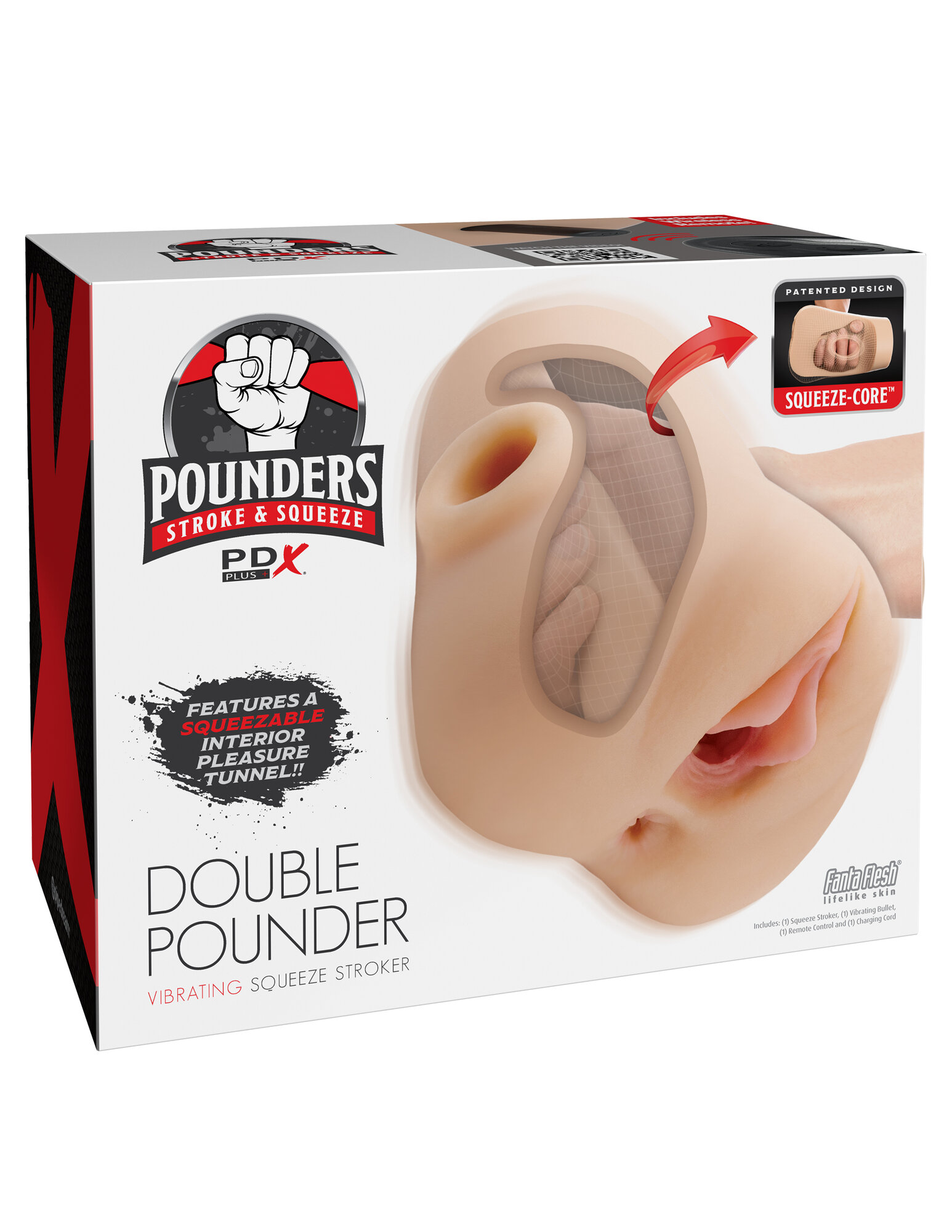 Мастурбатор с вибрацией Double Pounder Pipedream RD43421PD