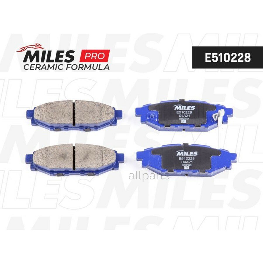 MILES E510228 Колодки тормозные SUBARU LEGACY 03>/OUTBACK 03> 2.0/2.5 задние Ceramic
