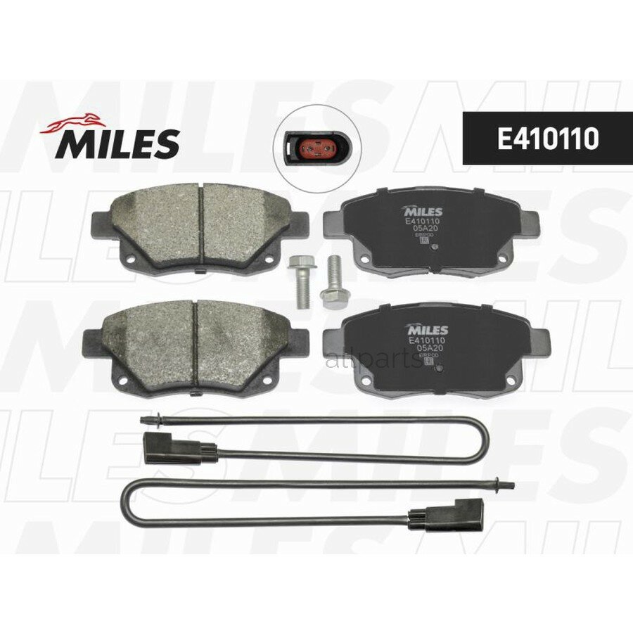 MILES E410110 Колодки тормозные FORD TRANSIT 06- задние с датчиком