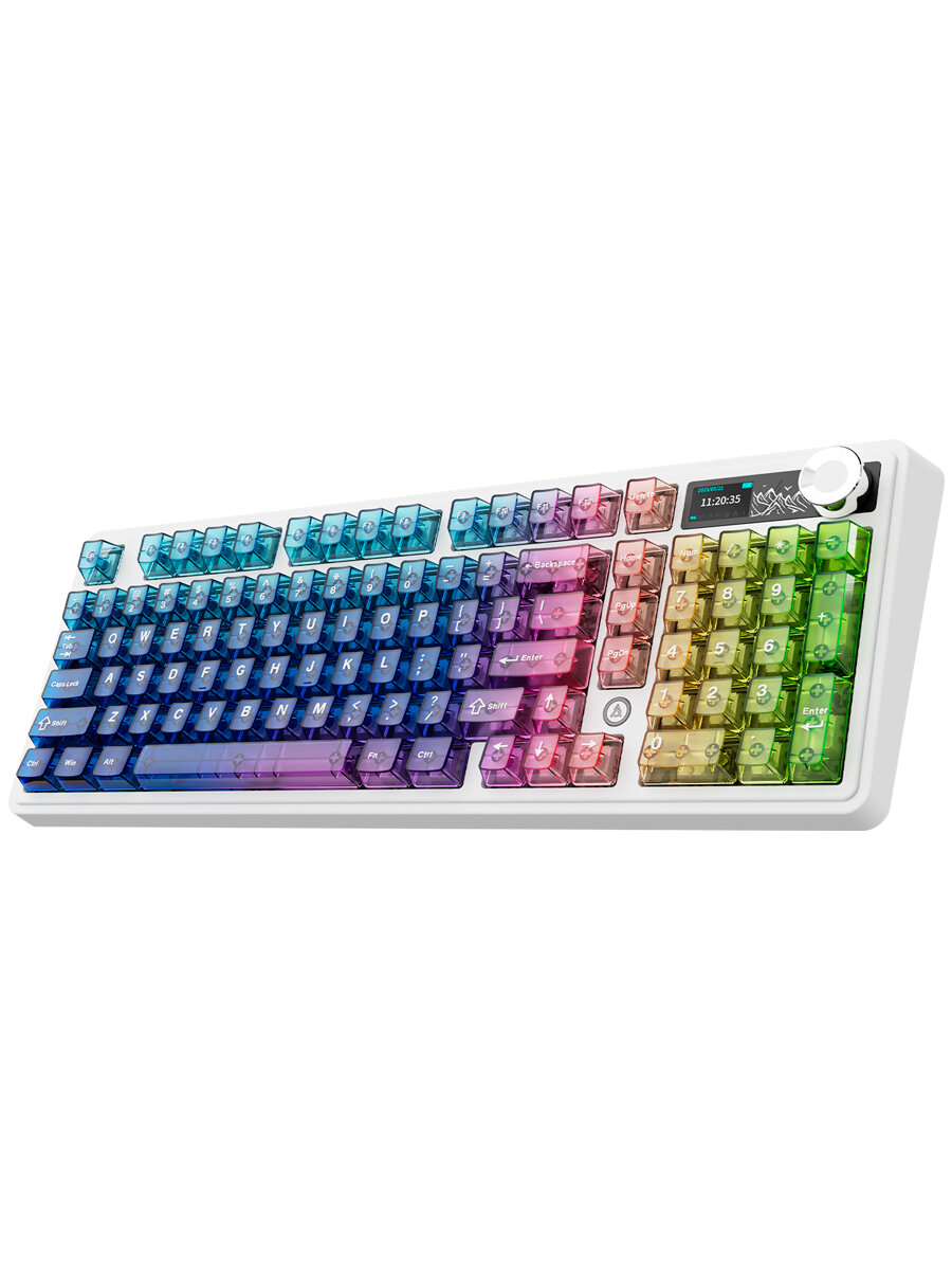 Механическая беспроводная клавиатура AK980 V2 PRO с RGB подсветкой, TFT-экран, Lichee Switch
