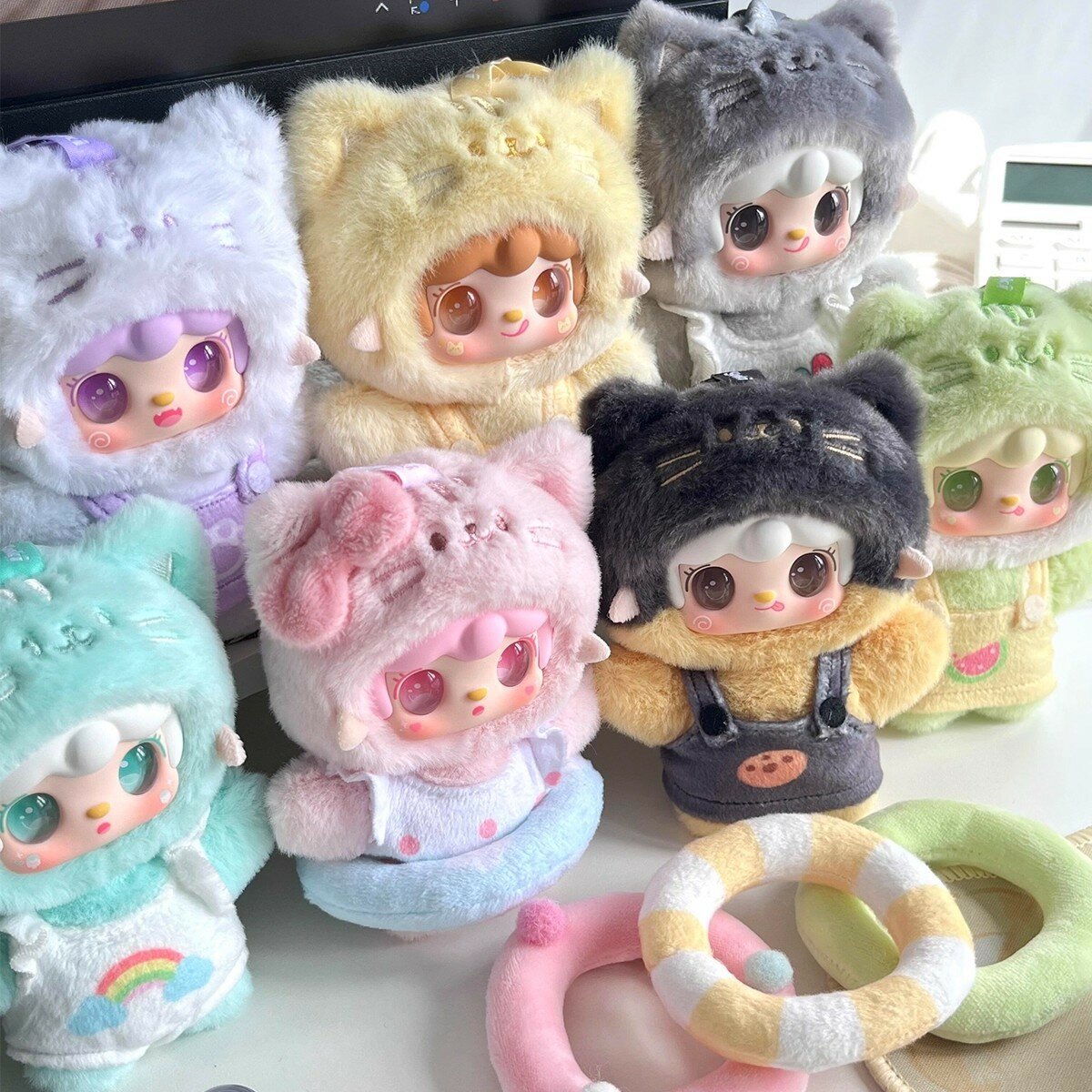 Оригинальная коллекционная игрушка Yooki Oxygen Blind Box Meow Meow Summer Party (плюшевая) Один случайный