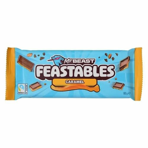 Новый Feastables Caramel / Шоколад Мистер Бист Карамельный / Mr. Beast