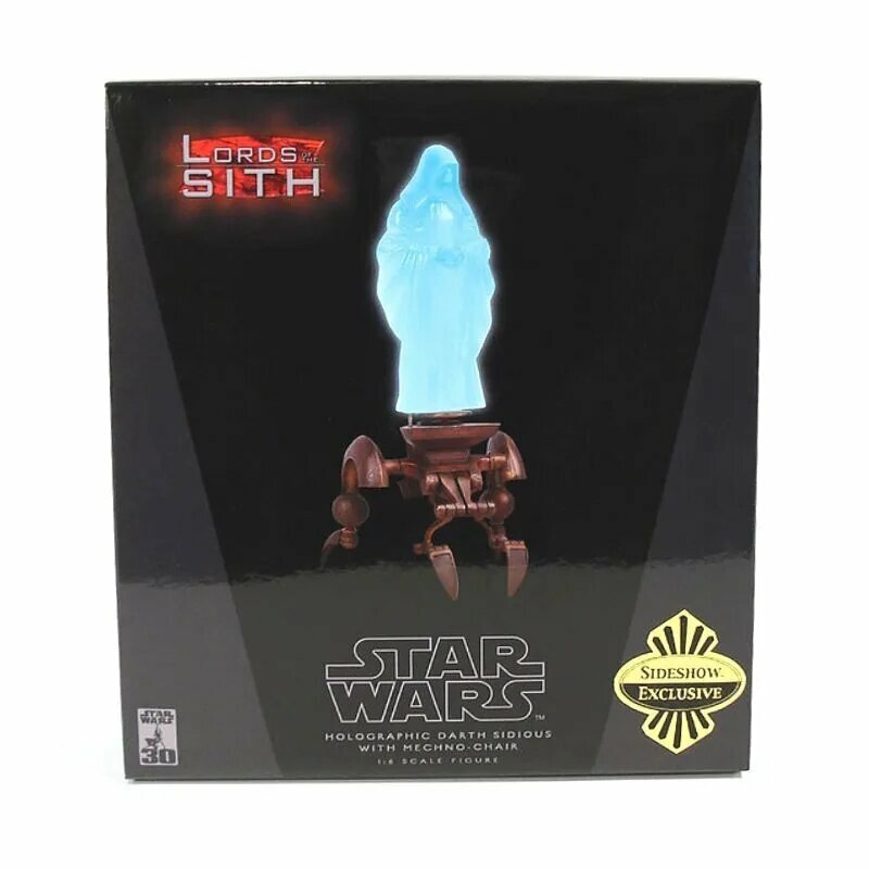 (Opened Box) Фигурка Sideshow Collectibles Star Wars Lord of the Sith Holographic Darth Sidious Exclusive 1/6 12 Inch Action Figure