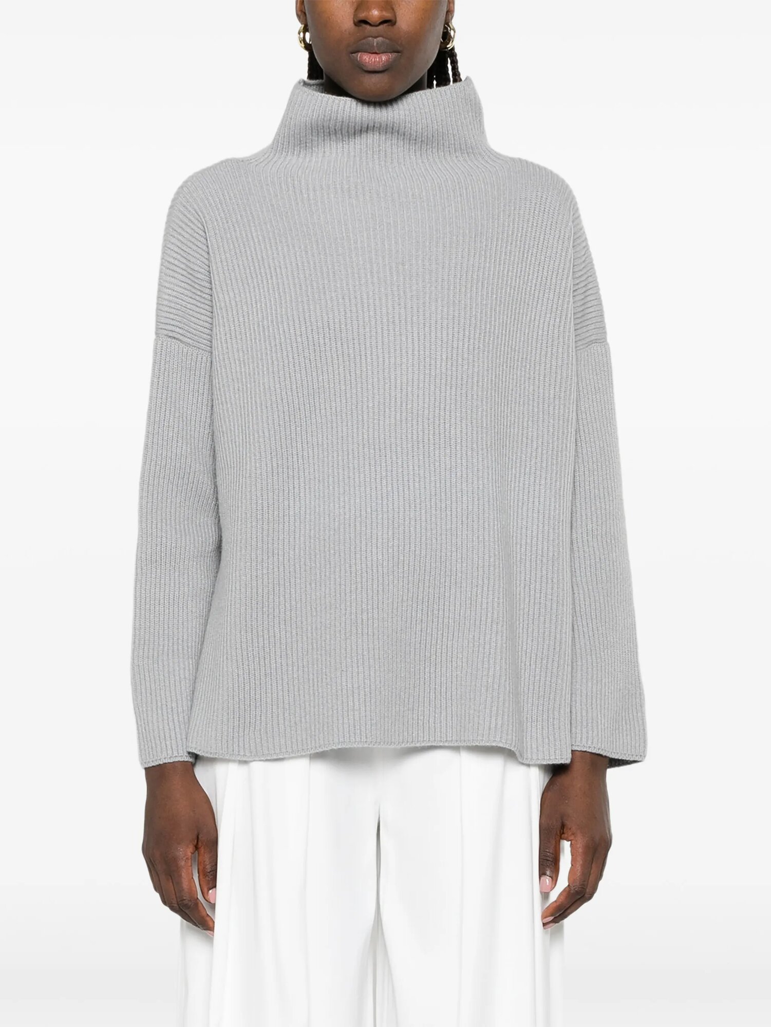 Свитер LA JULIE Ribbed-knit roll-neck sweater, размер OneSize, , серый — фото 1