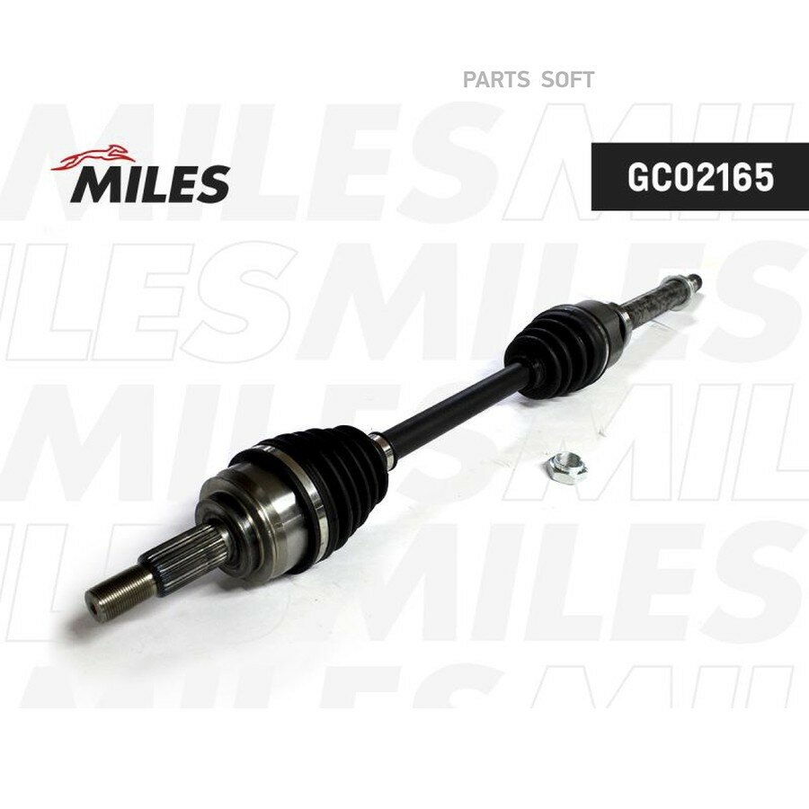 MILES GC02165 Привод в сборе RENAULT KANGOO II 1.5D-1.6 08- прав. ()