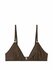 Купальник Filippa K Gathered-back bikini top, размер 32, brown
