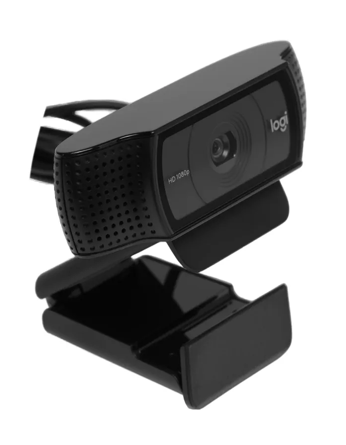 Веб-камера Logitech C920e FHD черная, 960-001086/960-001360, микрофон — фото 1