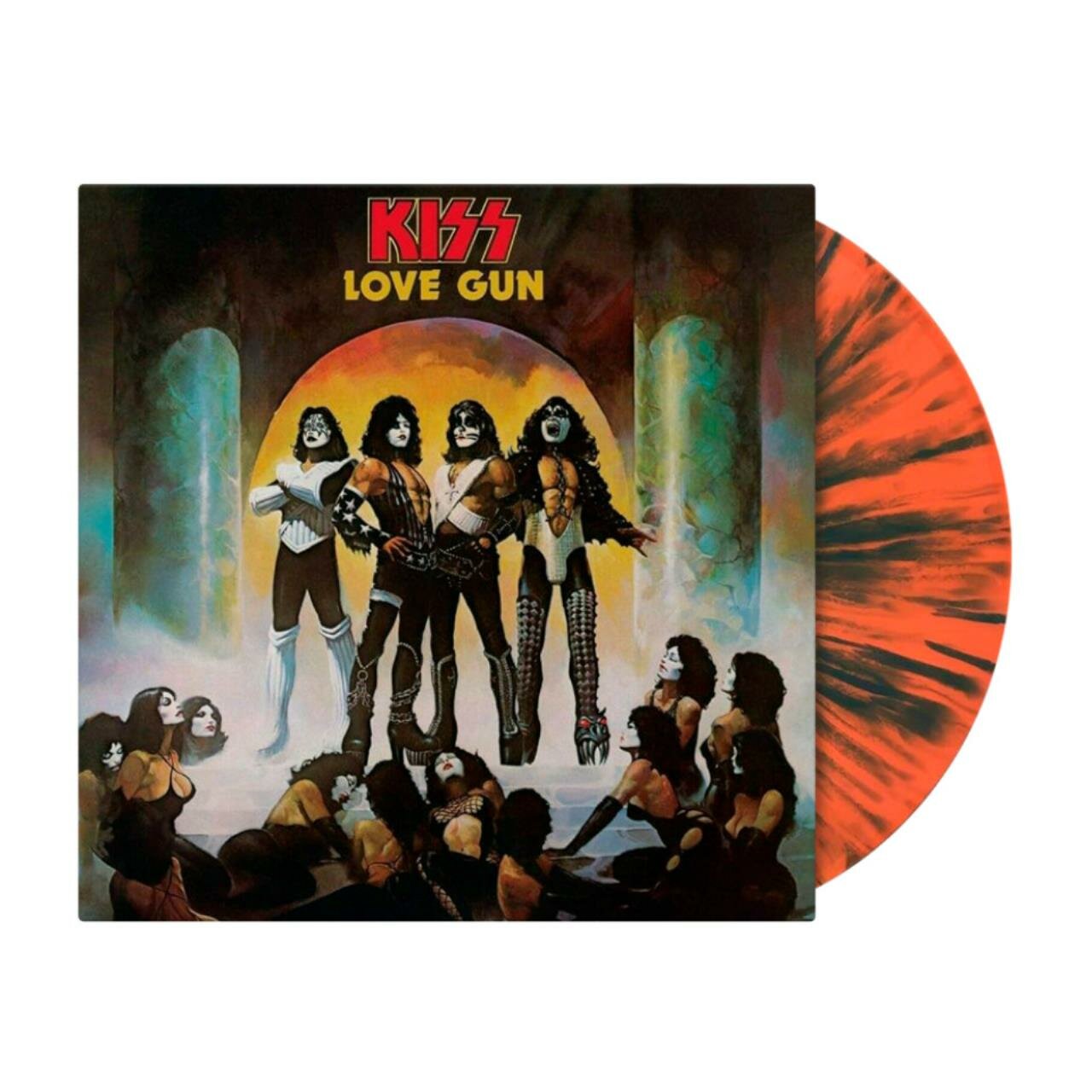 Виниловая пластинка Kiss - Love Gun (Tangerine/Aqua Splatter)