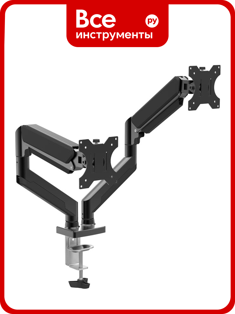 Кронштейн для двух мониторов Harper MG-140, газлифт H00003454, с технологией газлифт