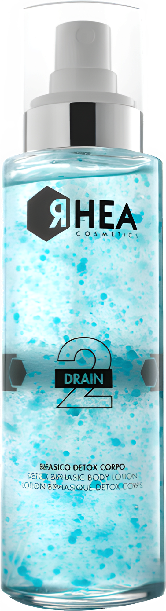 Rhea Cosmetics 2Drain Бифазный дренажный коктейль “Голубая лагуна” Detox Biphasic 250ml