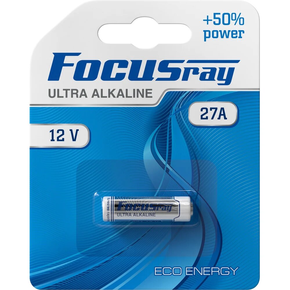 Батарея алкалиновая высоковольтная Focusray ULTRA ALKALINE 27A BL1 арт. 622555
