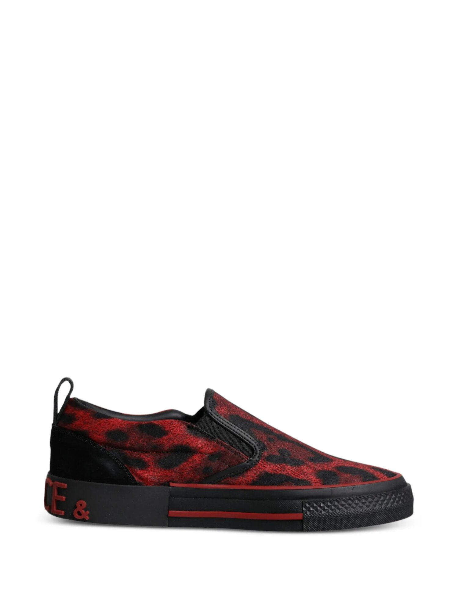 Кроссовки Leopard-print slip-on sneakers