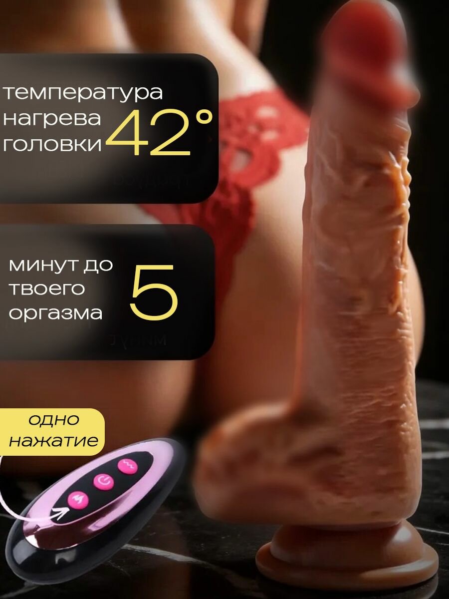 Фаллоимитатор реалистичный дилдо страпон