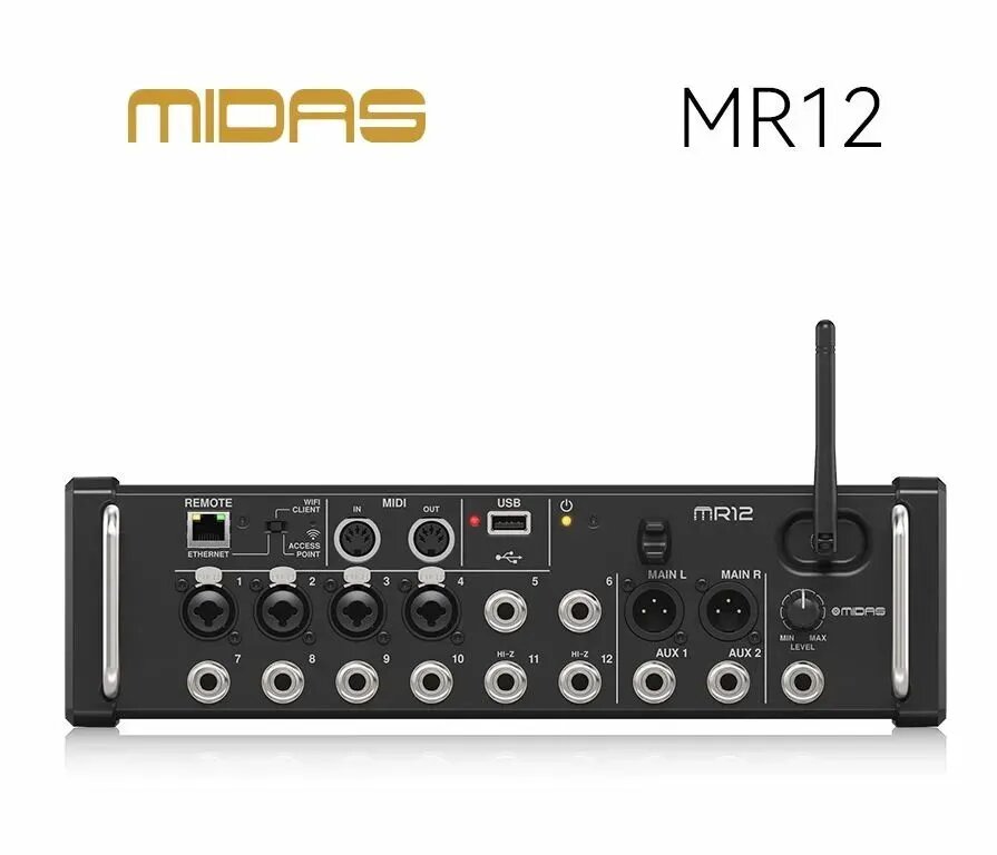 Midas MR12 12-канальный цифровой микшер с беспроводным управлением