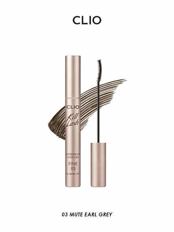 Тушь для ресниц CLIO Kill Lash Superproof Mascara Fine - 03 Mute Earl Grey