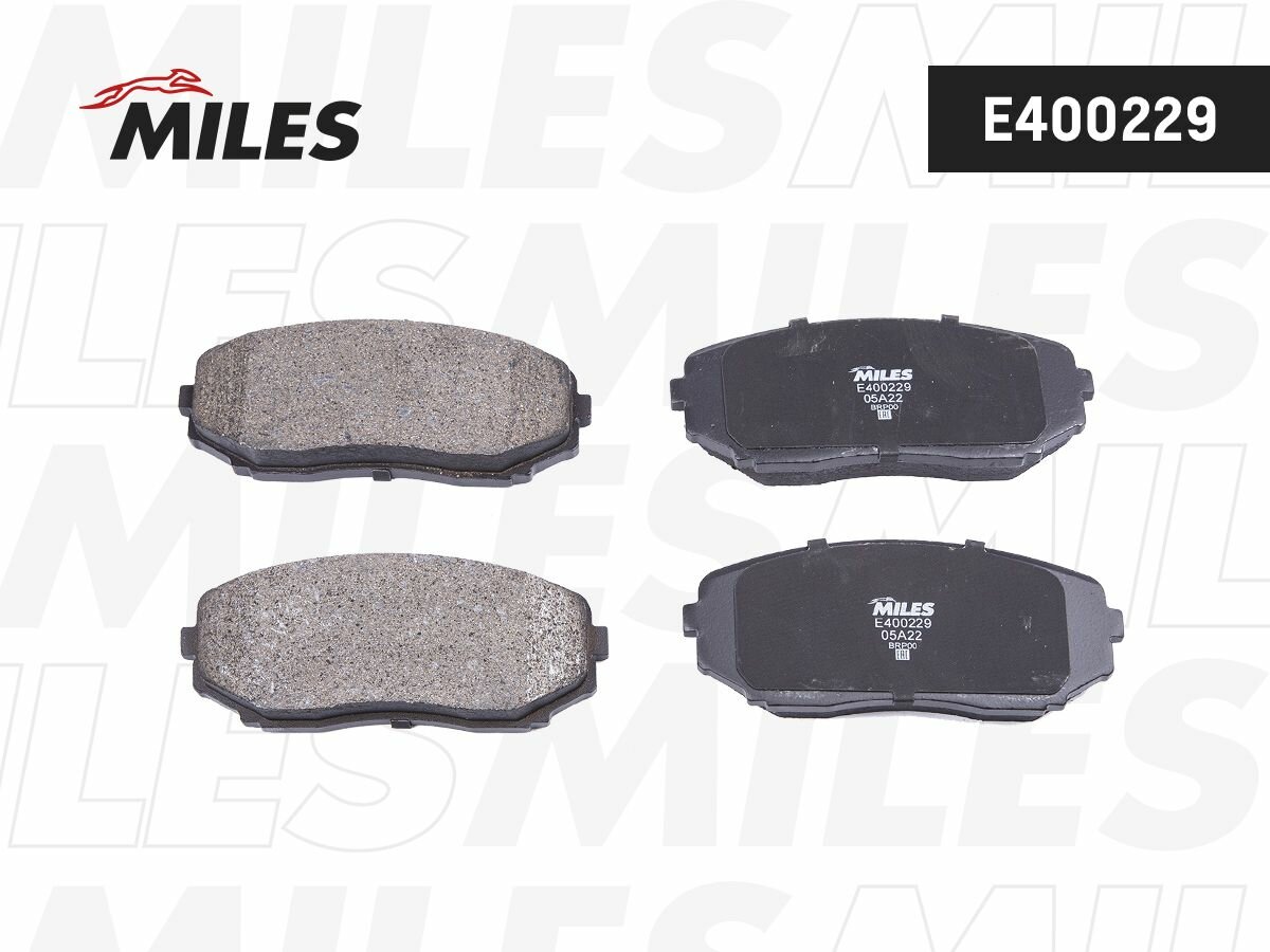 MILES Колодки тормозные передние (без датчика) (Смесь Low-Metallic) (MAZDA CX-7/CX-9 07-) (TRW GDB3471) E400229