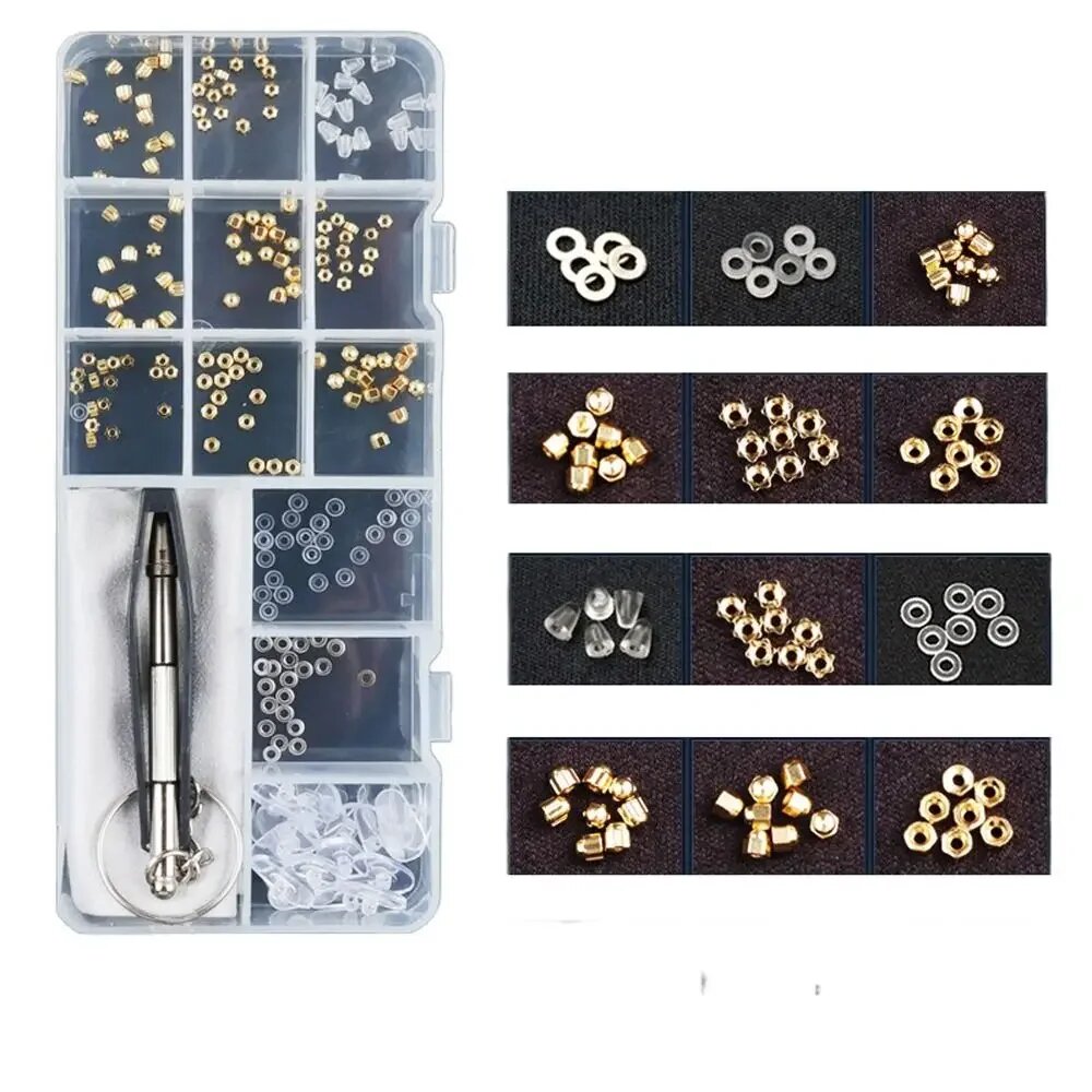 Набор винтов для очков, Gold Screw Nuts