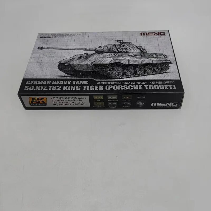 Пластиковый модельный набор MENG 72-010 Немецкий тяжелый танк Sd.Kfz. 182 King Tiger (Porsche Turret)