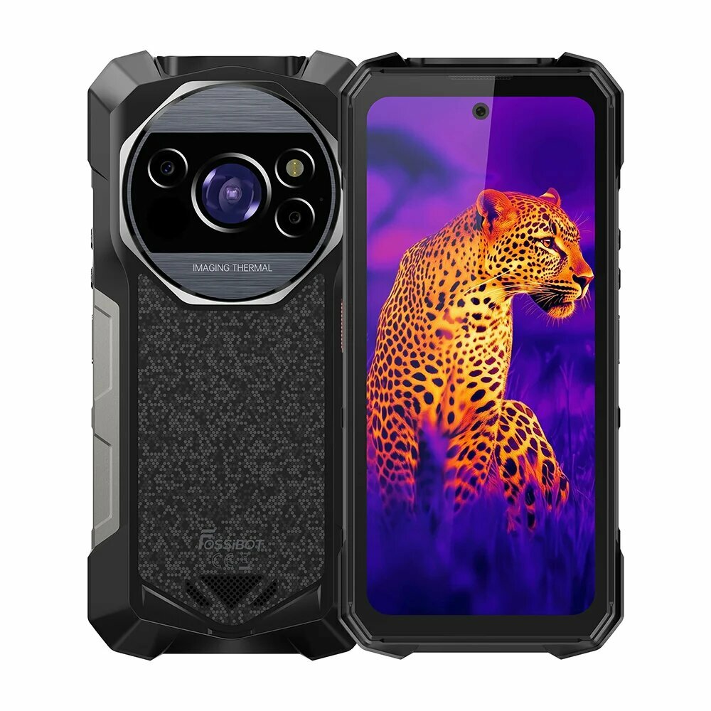 Смартфон Fossibot F115 Ultra 5G (2026) с тепловизором, лазерным дальномером 1200 м, Dimensity 7100 5G, 12 ГБ ОЗУ + 256 ГБ ПЗУ, 6,78-дюймовый экран 120 Гц