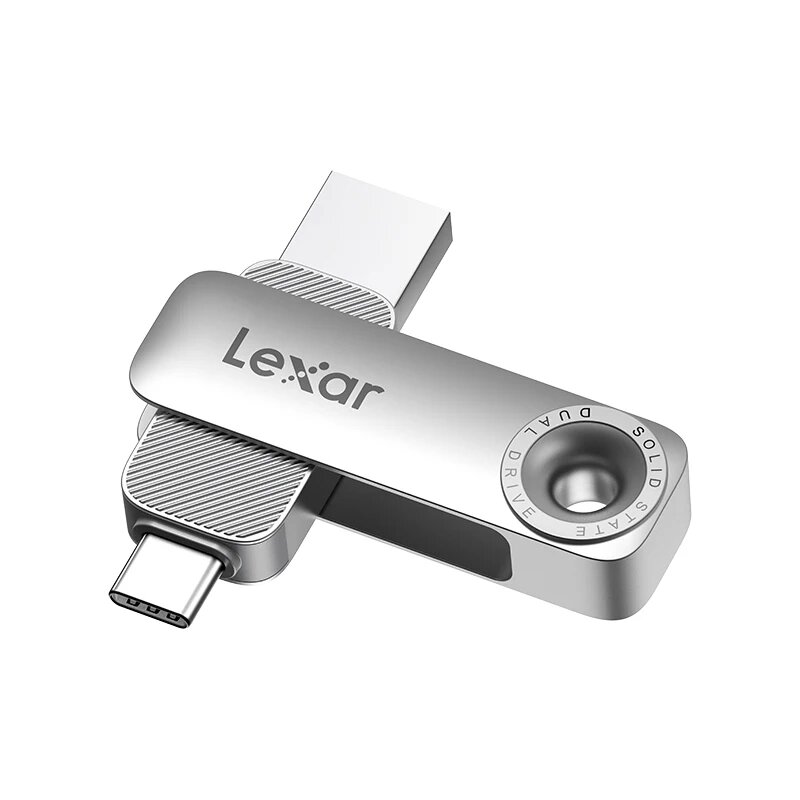 Флешка Lexar JumpDrive Solid State Dual Drive D50E USB 3.2 128/256 ГБ 128 ГБ