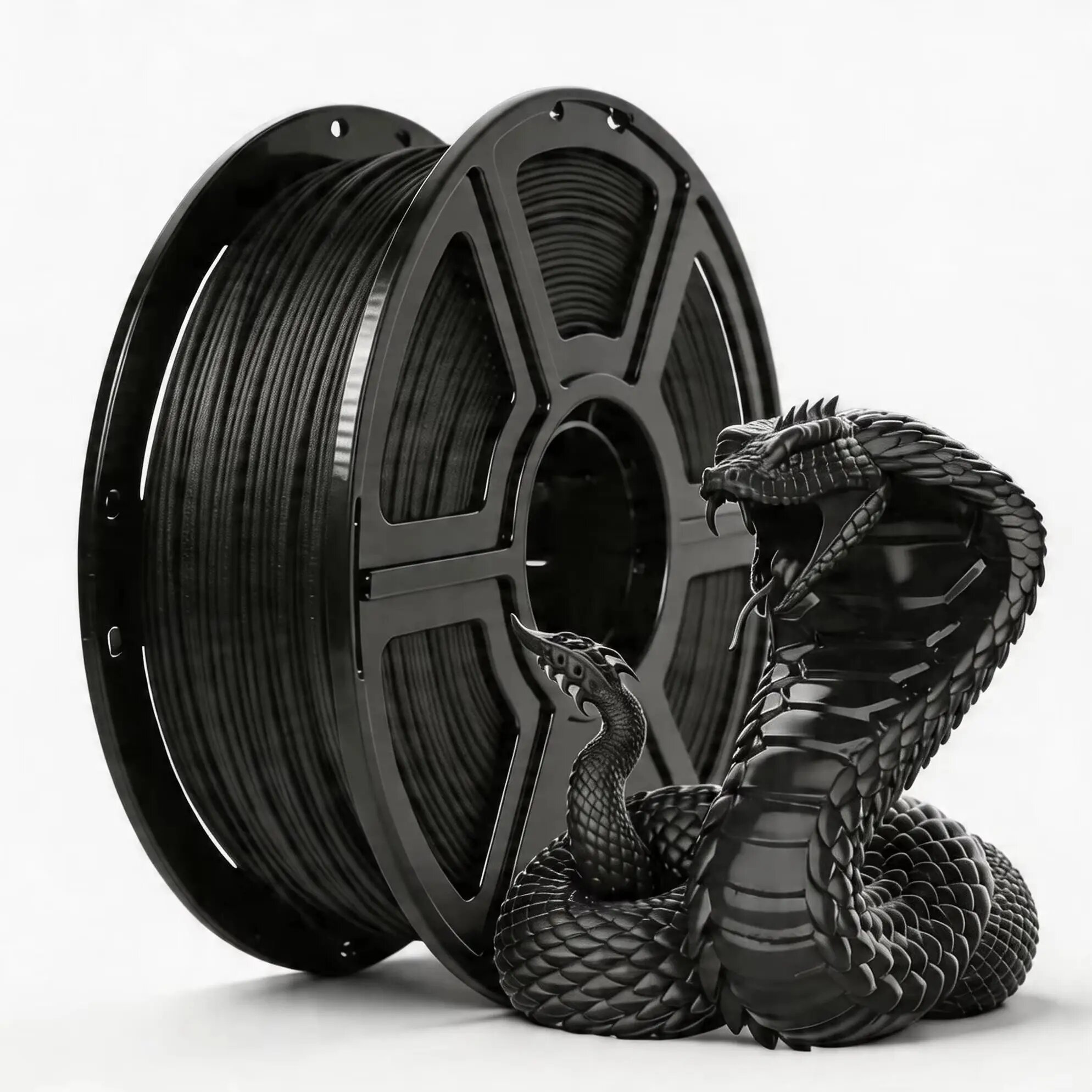PETG филамент 1.75 мм, черный, 250g