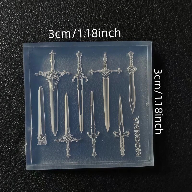 Силиконовый трафарет для ногтей, 3D, PF-331