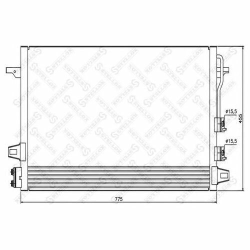 Радиатор кондиционера Stellox 1045499SX для Chrysler Voyager IV; Dodge Caravan