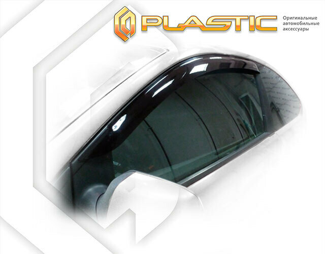 Дефлекторы окон для Ford Focus 2 2008-2011 хетчбек 3 дверный Ветровики дверей Черные глянцевые полупрозрачные СА пластик