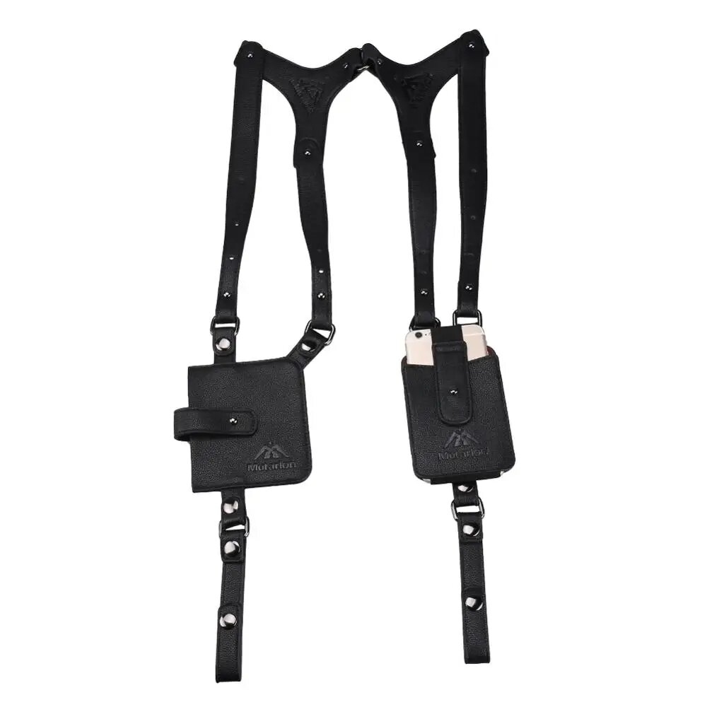 Скрытая кобура для телефона из кожи и нейлона Underarm Wallet Черный, A1 PU Leather Black