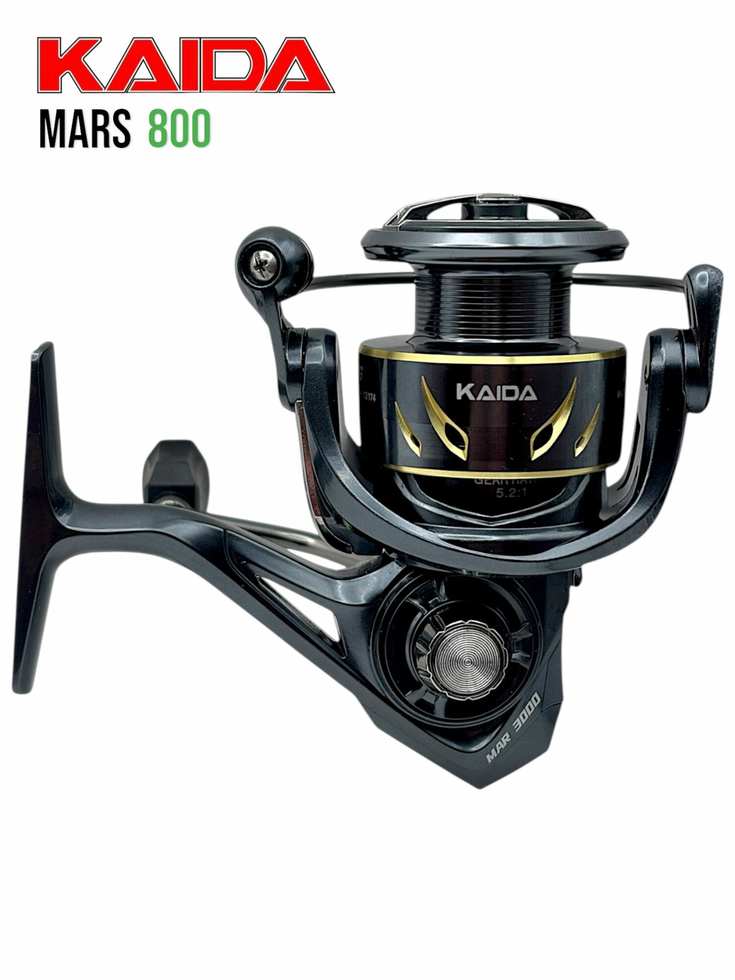 Катушка Kaida MARS 800 5+1 для рыбалки для мормышинга и наноджига на ультралайт спиннинг