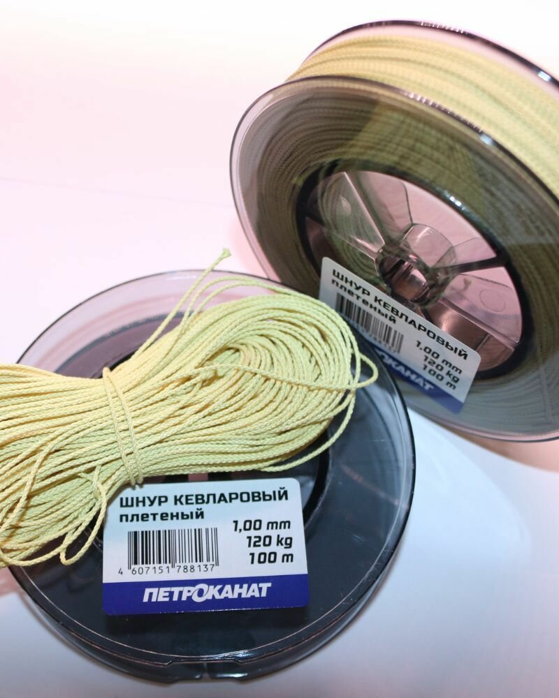 Шнур кевларовый (поводковый материал) 0,8мм (100м)