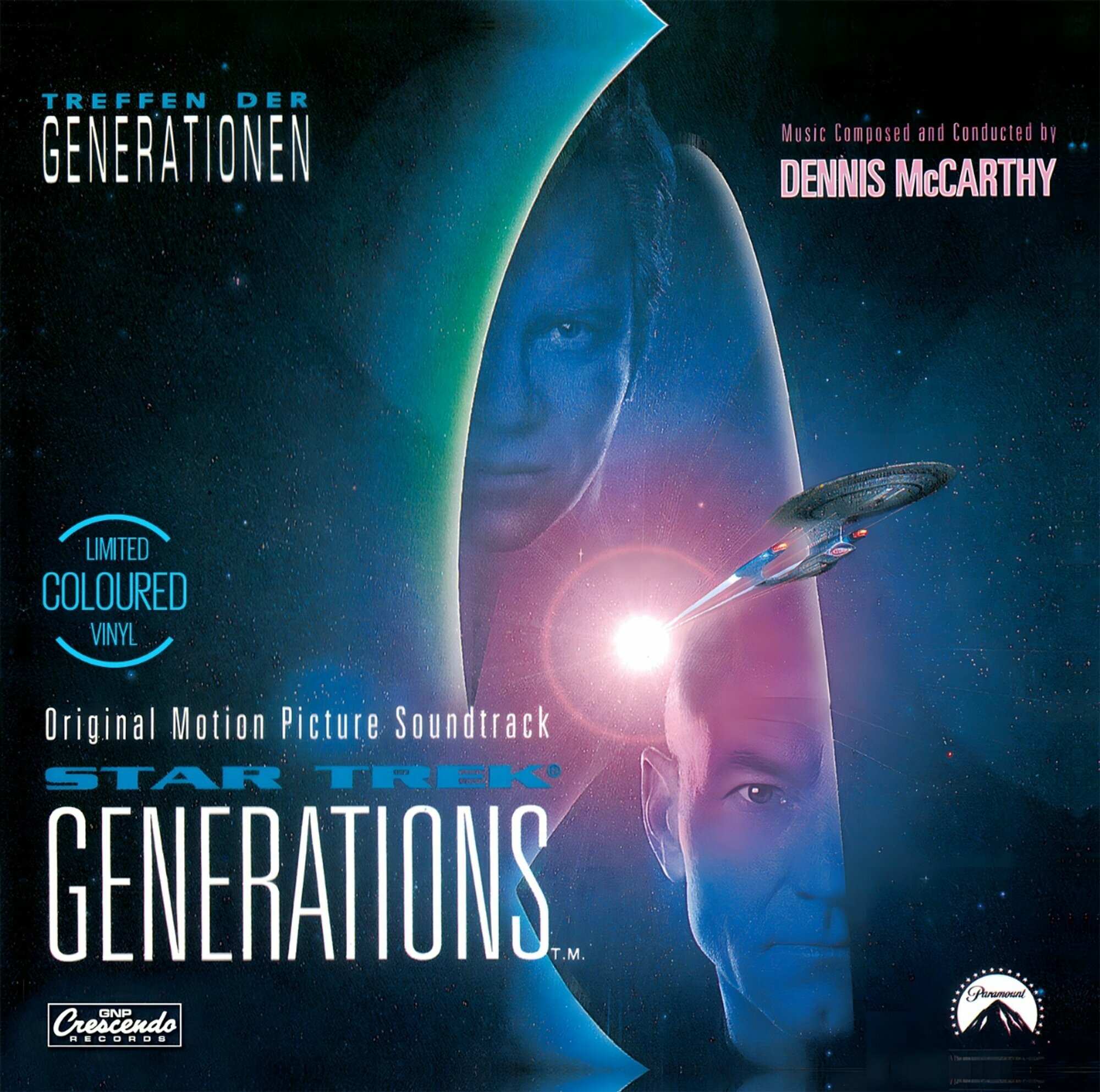 Виниловая пластинка OST - Star Trek: The Generation (Dennis McCarthy) (LP Сине-бело-черный винил с брызгами) 2025, Blue White Black Splatter