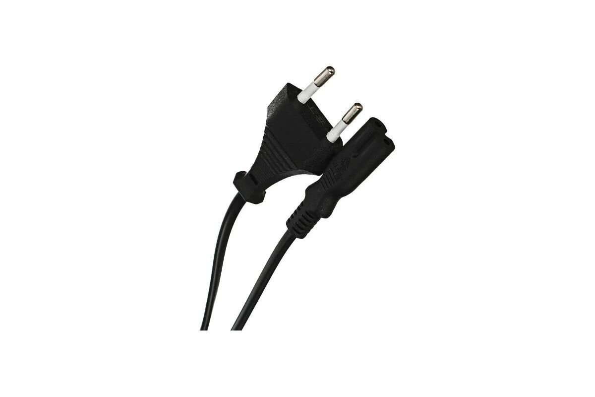 Кабель питания, для аудио-видео техники, 2-pin, 1.8 метра, VCOM (CE023-CU0.5-1.8M_222731)