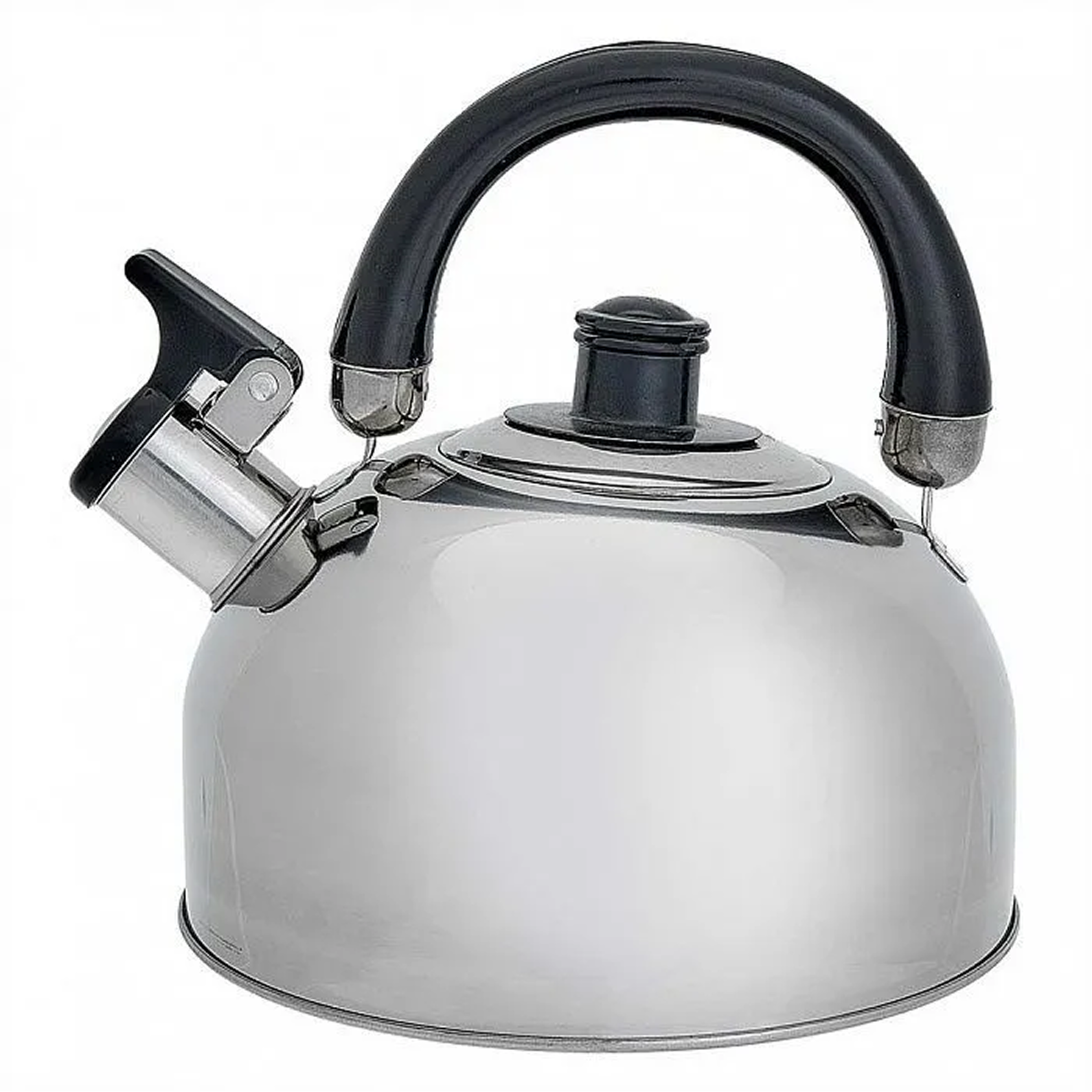 Чайник из нержавеющей стали, со свистком WEBBER BE-0527, серебристый,3,5л.
