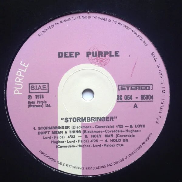 Deep Purple - Stormbringer VG+ — фото 1