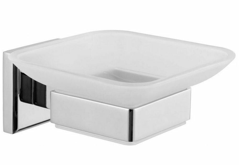 Мыльница стекло к стене Classic Quadro D014