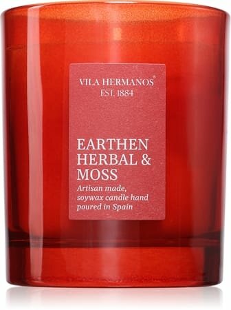 Свеча Vila Hermanos Earthen Herbal & Moss, унисекс, 190 г, бежевый