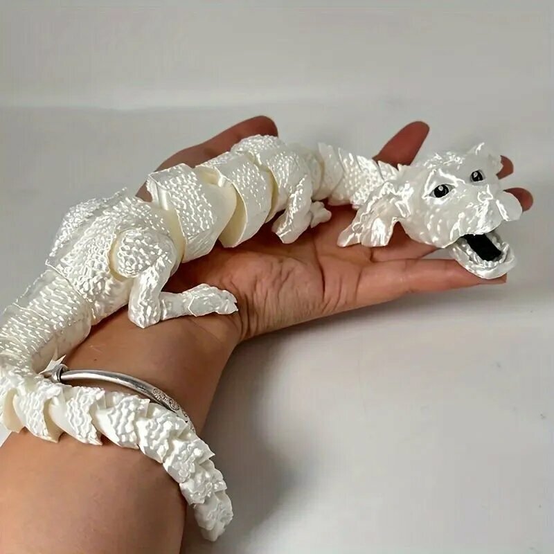 Подвижный Дог-дракон 30 см 3D-фигурка-антистресс для детей и взрослых