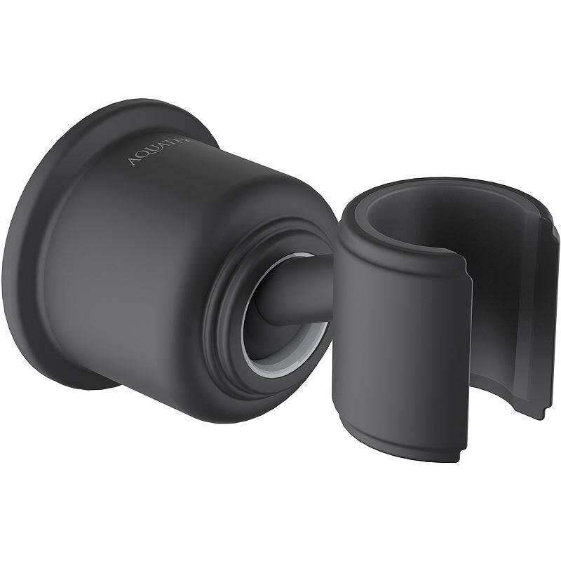 Держатель для душевой лейки Aquatek Классик AQ2407MB черный матовый, настенный