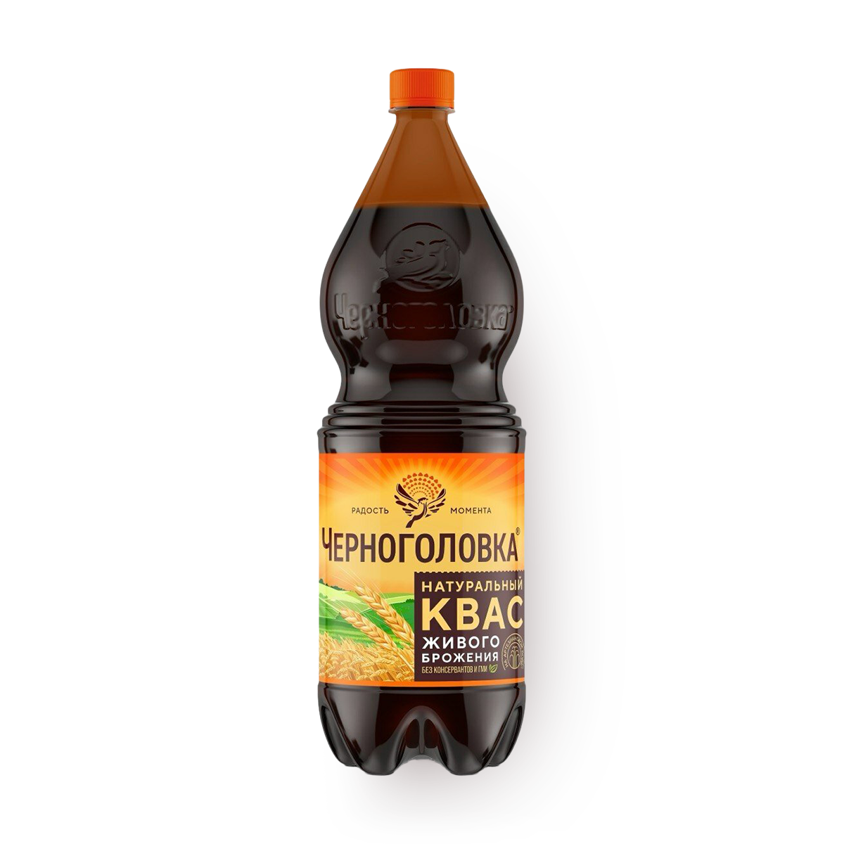 Квас "Черноголовка", газированный, фильтрованный, 2 л, 1 упаковка