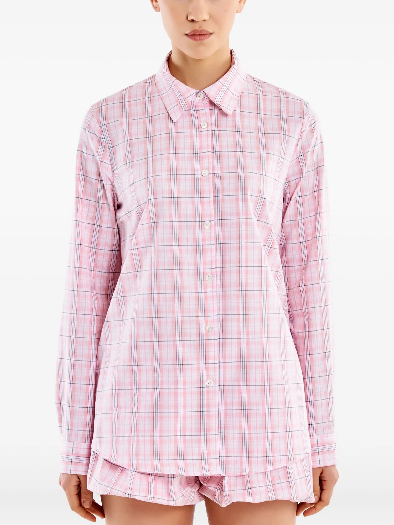 Рубашка Check-pattern long-sleeve shirt