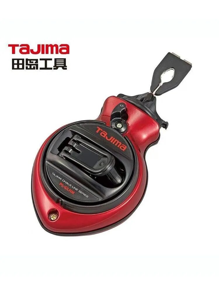 Импортный разметочный шнур Tajima с металлическим корпусом и линией 25 метров для строительной и столярной разметки