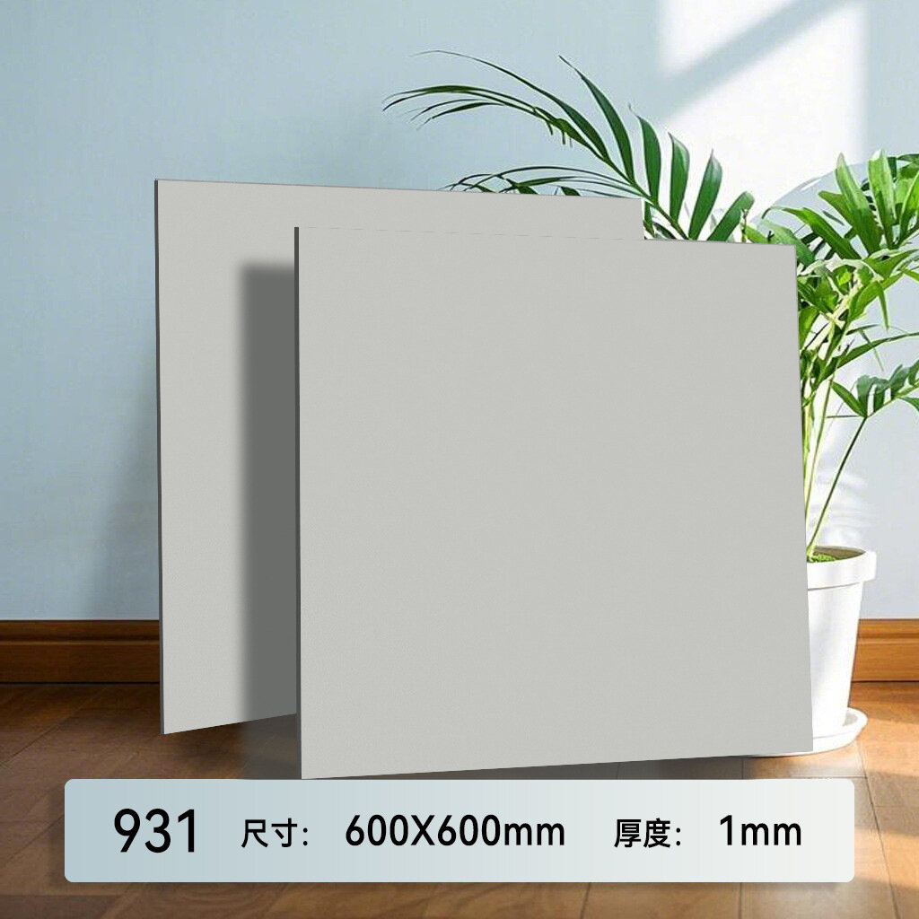 Самоклеящиеся плитки 60x60 см, набор 4 шт (1.44 м²), гибкие ПВХ наклейки на пол и стены