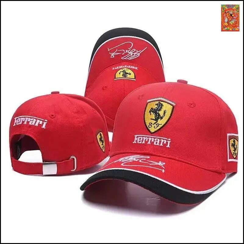 Бейсболка Ferrari Базовая коллекция для женщин, размер 56-60, красный — фото 1