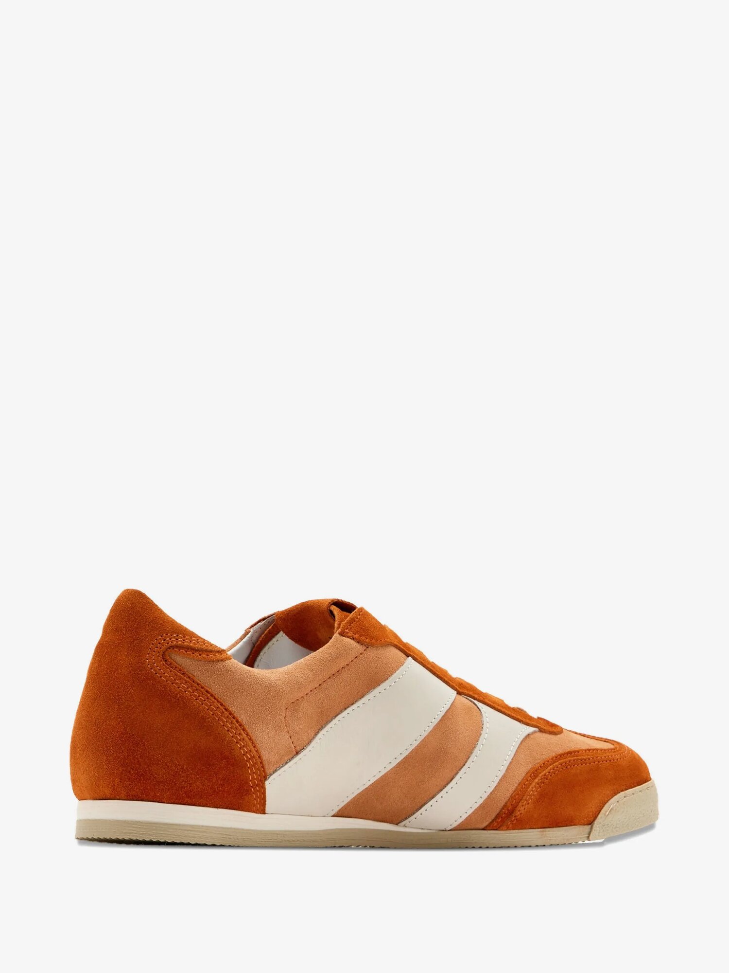 Кроссовки COLLEGIUM Suede panelled sneakers, размер 43, оранжевый — фото 1
