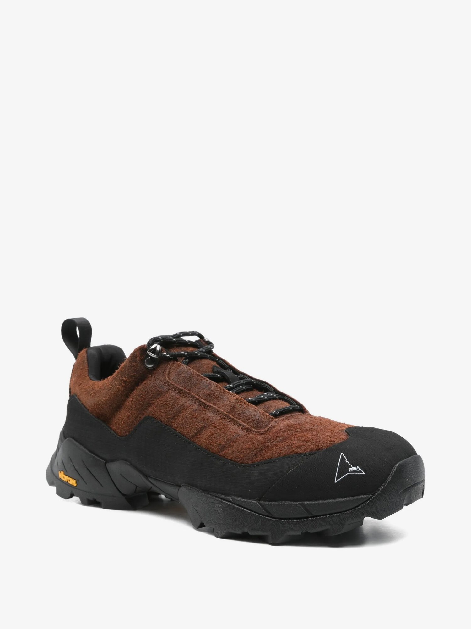 Кроссовки ROA Suede zip trainers, размер 42, коричневый/серый/оранжевый — фото 1